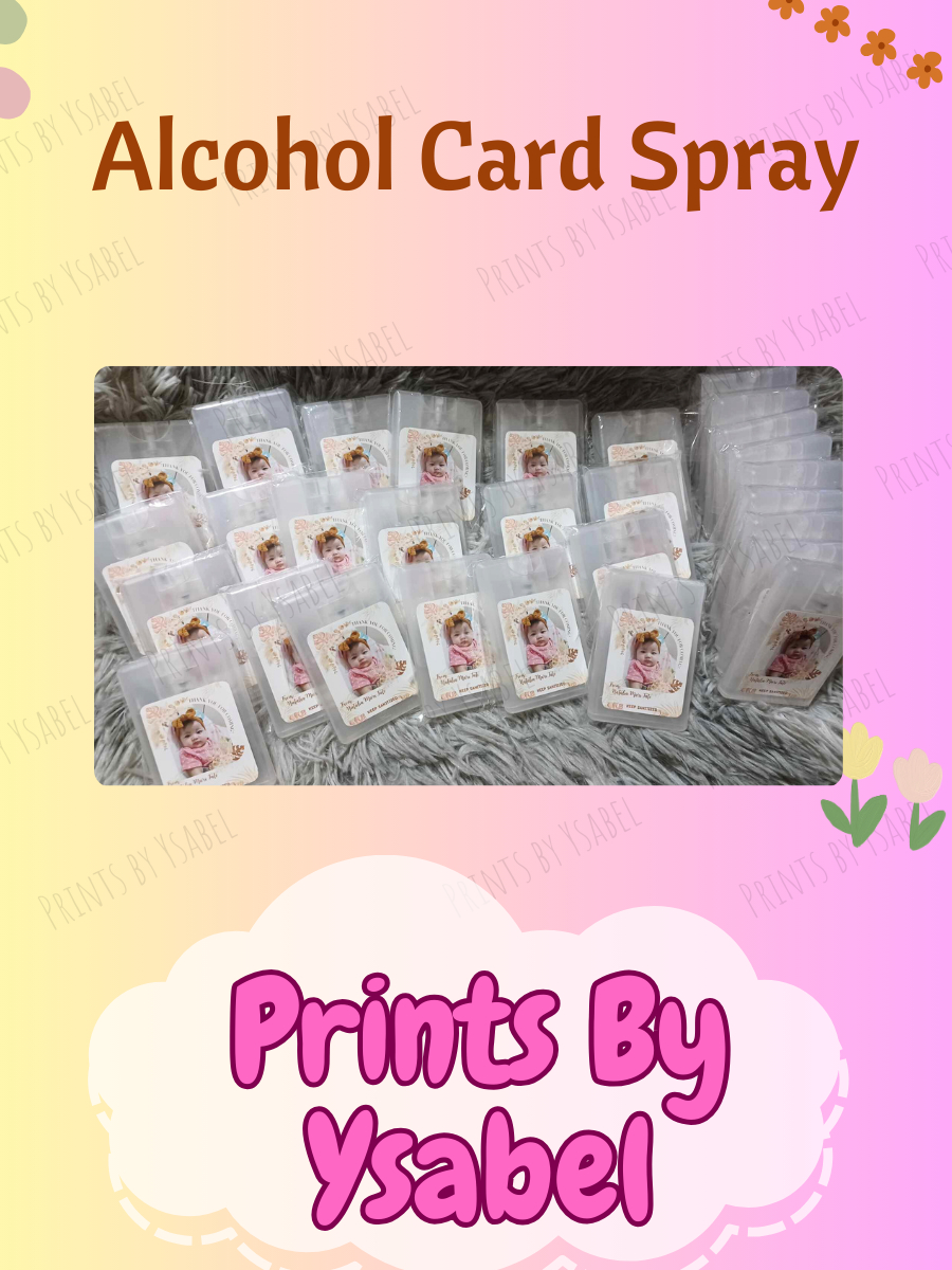 Customized Giveaway Alcohol Card Spray | Shopee Philippines