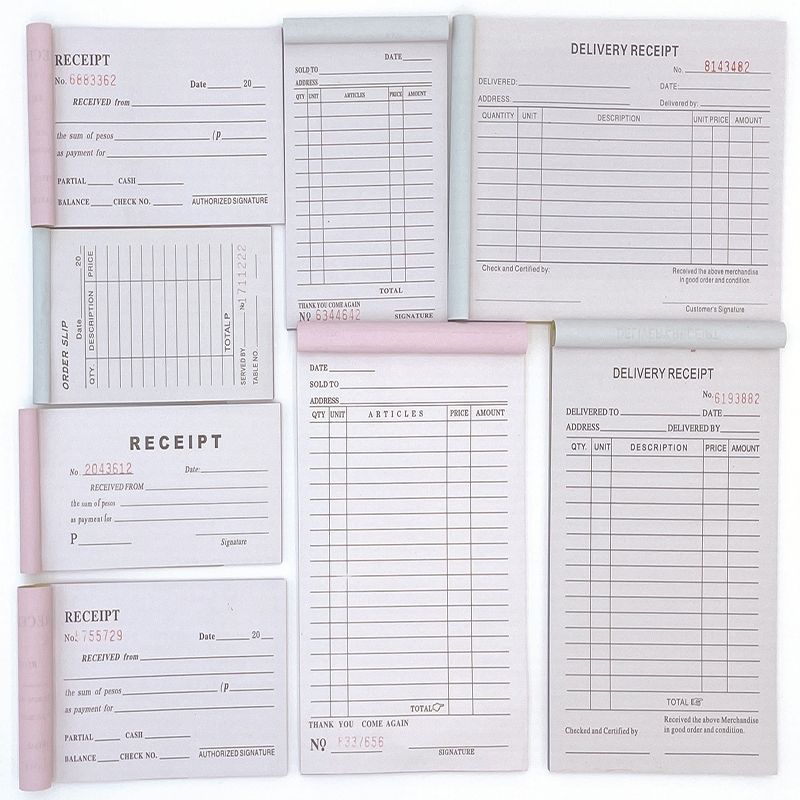 Carbonized Resibo receipt For Business delivery note wholesale Carbon ...