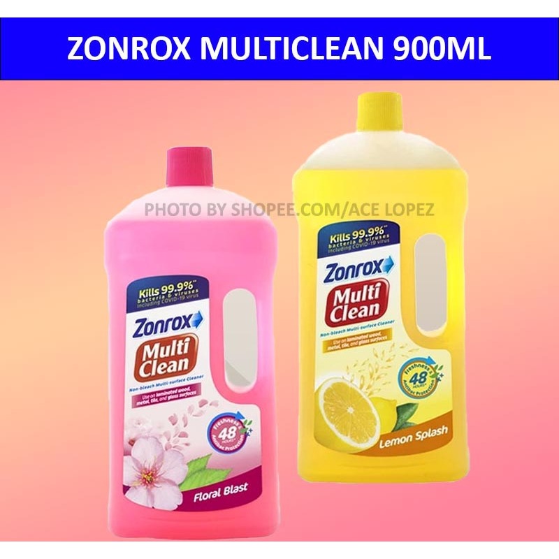 Zonrox Multi Surface Cleaner 900ml (Non Bleach, 48hr Freshness ...