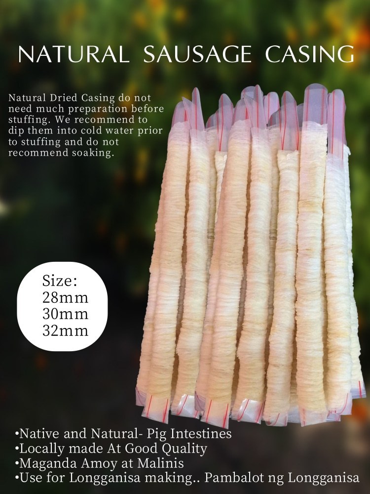 8 Meters Edible - Natural Dried Hog Longganisa / Sausage Casing ...