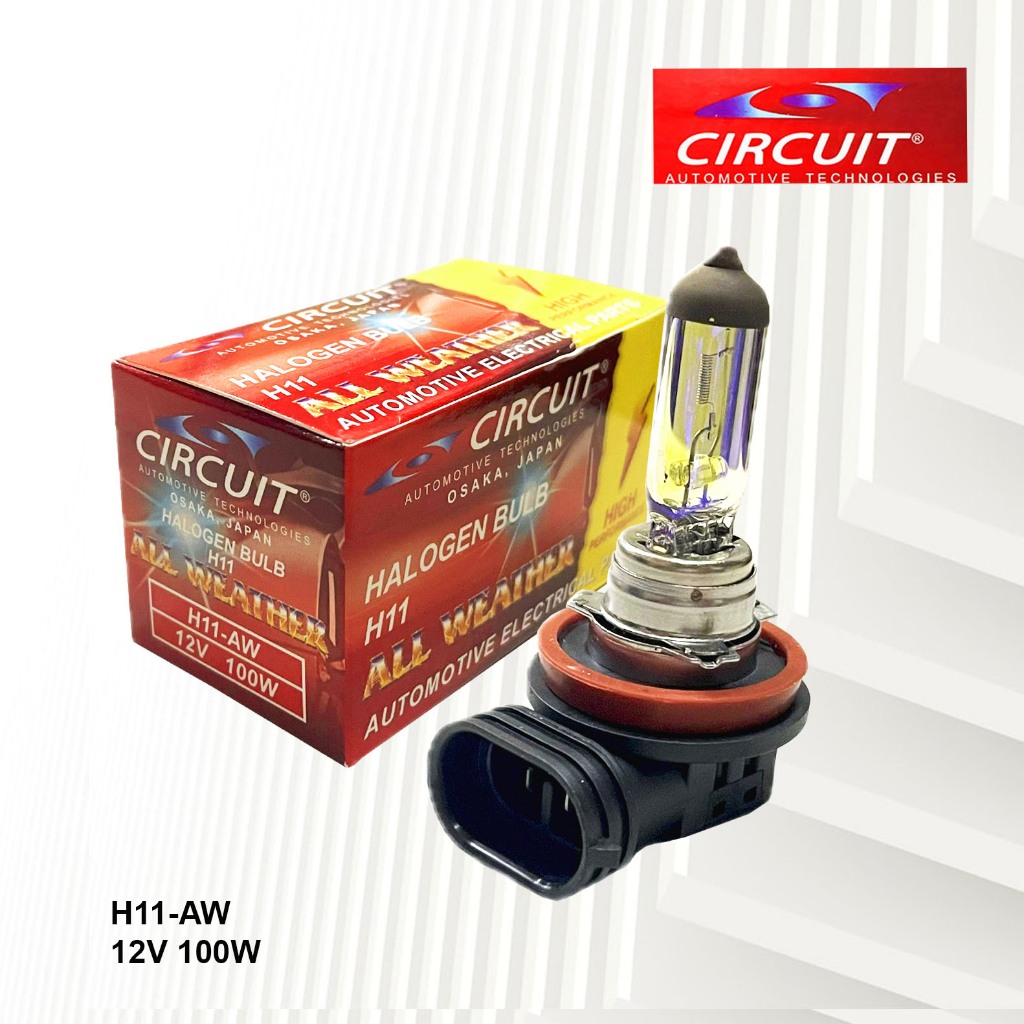 Halogen Bulb H11 (12v/100w) All Weather CIRCUIT | Shopee Philippines