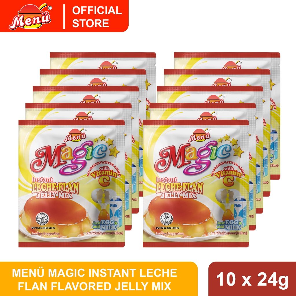 Menu Magic Leche Flan 24g x 10 Packs | Shopee Philippines