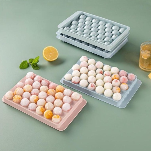 Round Ice Cube Whiskey Ice Cube Molder, Cube Maker Ball Mold Ice Mold ...