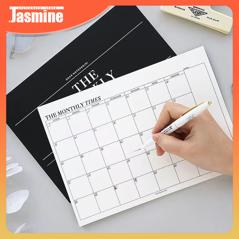 Weekly Monthly Planner B5 Notebook Stationery School Supplies Notepad ...