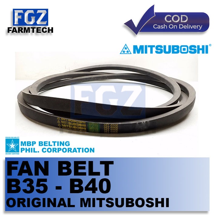 FAN BELT MITSUBOSHI MBP B35 B36 B37 B38 B39 B40 | Shopee Philippines