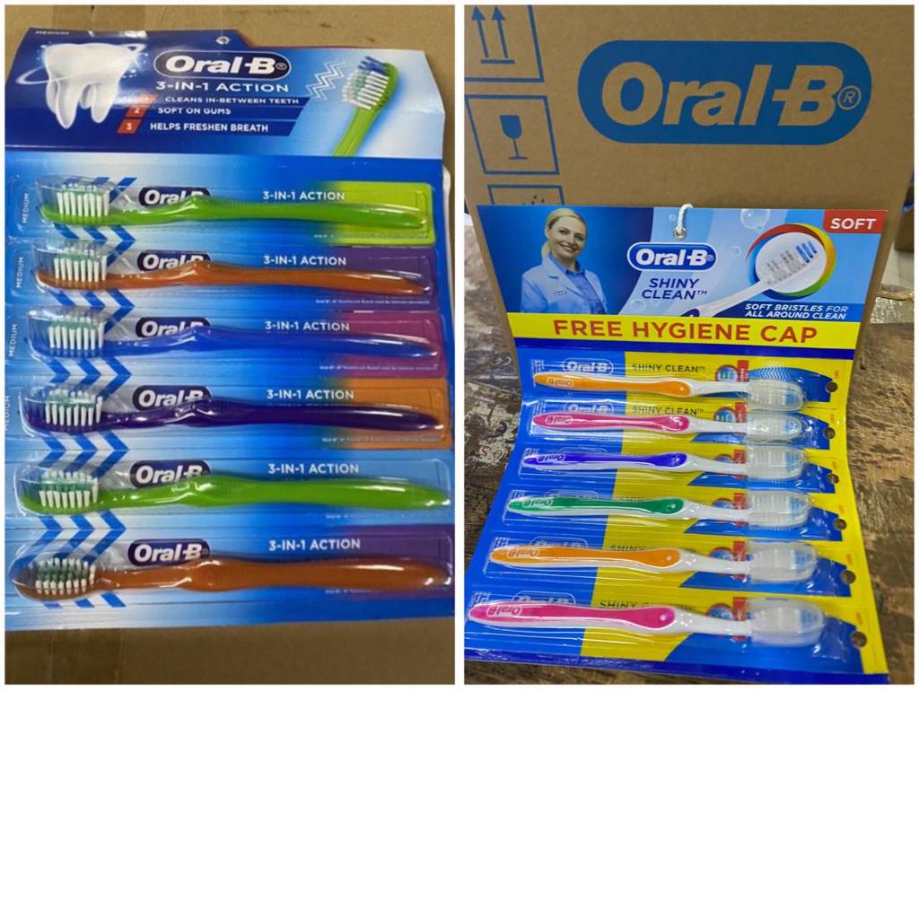 ORAL-B Shiny Clean/3 in 1 Action Toothbrush | Shopee Philippines