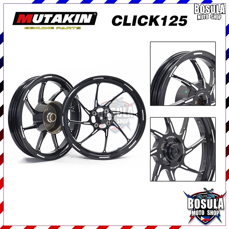 MUTAKIN Mags Rims 8 Spoke Honda Click125 Click150 Click V3 Front Disc ...