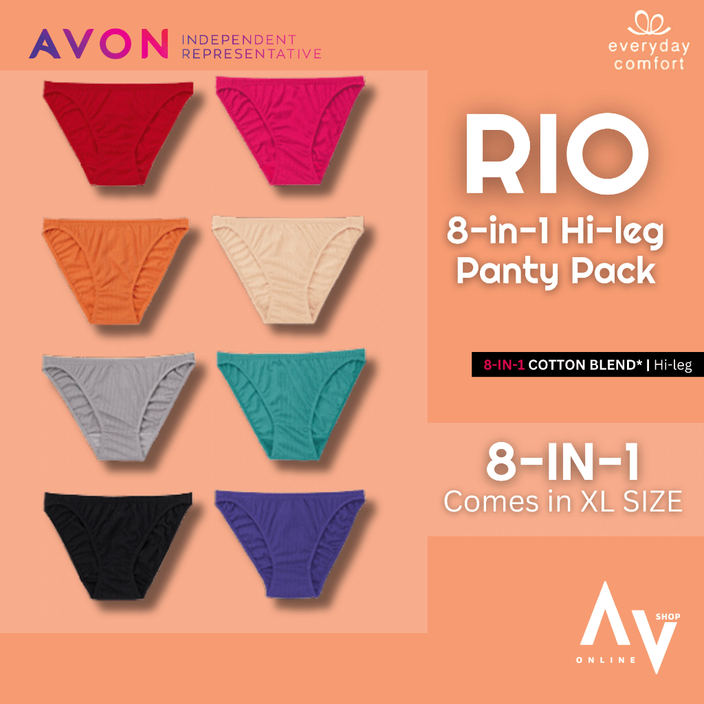 AVON Rio 8in1 Hi leg Panty Pack | Shopee Philippines