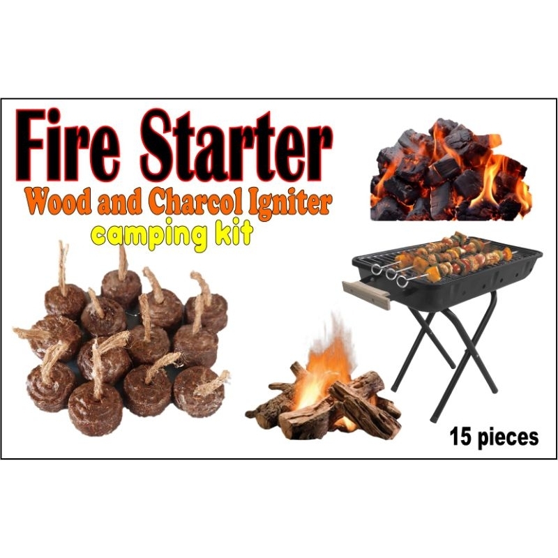 Fire Starter Wood and Coal Igniter Camping Kit Barbeque | Shopee ...