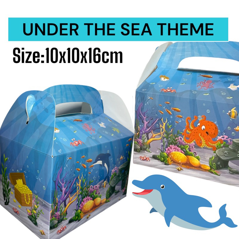 Under the sea theme lootbag birthday party loot box lootbags sea ...