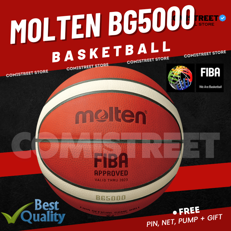 MOLTEN BG5000 FIBA APPROVED Composite Leather Basketball Ball Indoor ...