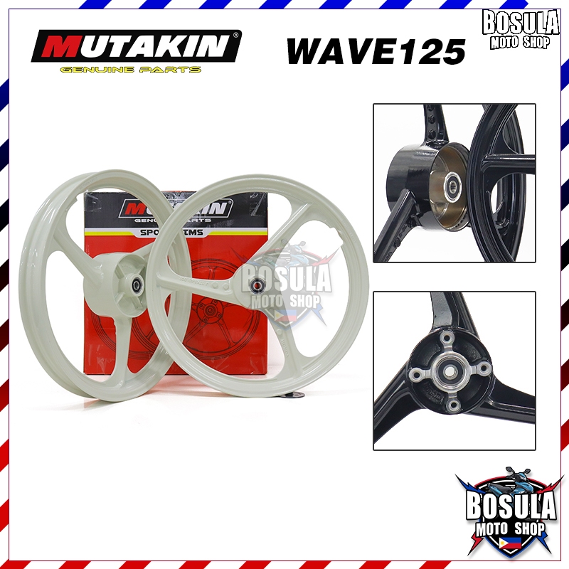 MUTAKIN Mags Rims 3 Spoke Honda Wave 125 Xrm 125 Front Disc Rear Drum1 ...
