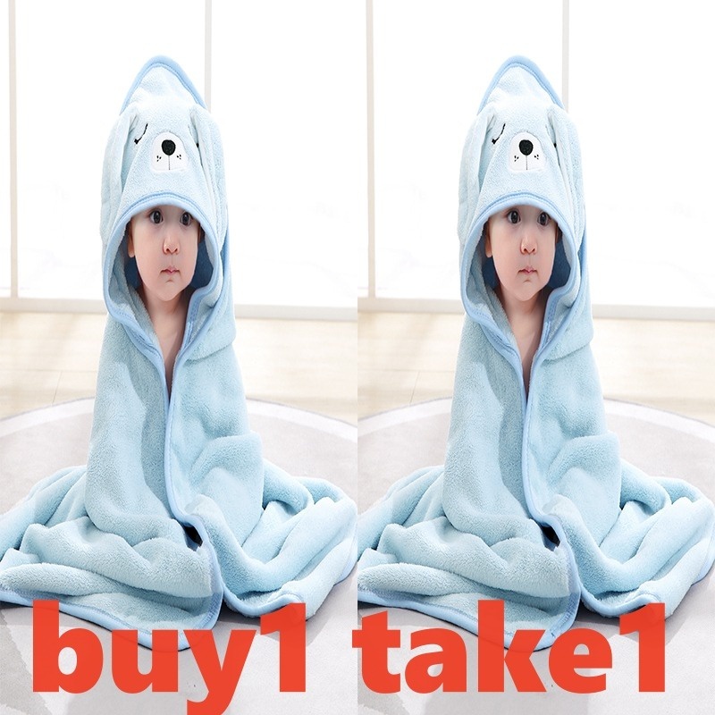 Buy1 Take1 hooded blanket for baby bath towel for boy Towel baby ...