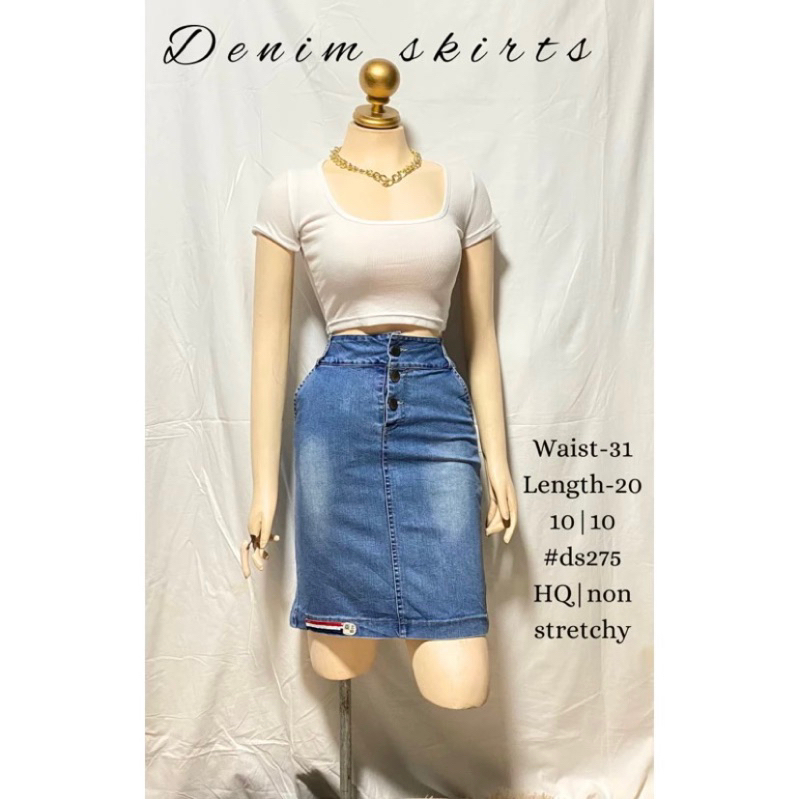 WOMEN DENIM SKIRTS MAXI SKIRTS TRENDY SKIRTS MAONG NA PALDA | Shopee ...