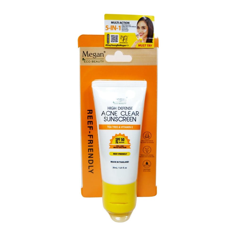 Megan Acne Clear Sunscreen SPF 50 30ml | Shopee Philippines