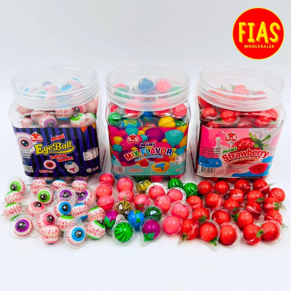 120 pcs Mini Fruit Jam Gummy Balls | Shopee Philippines