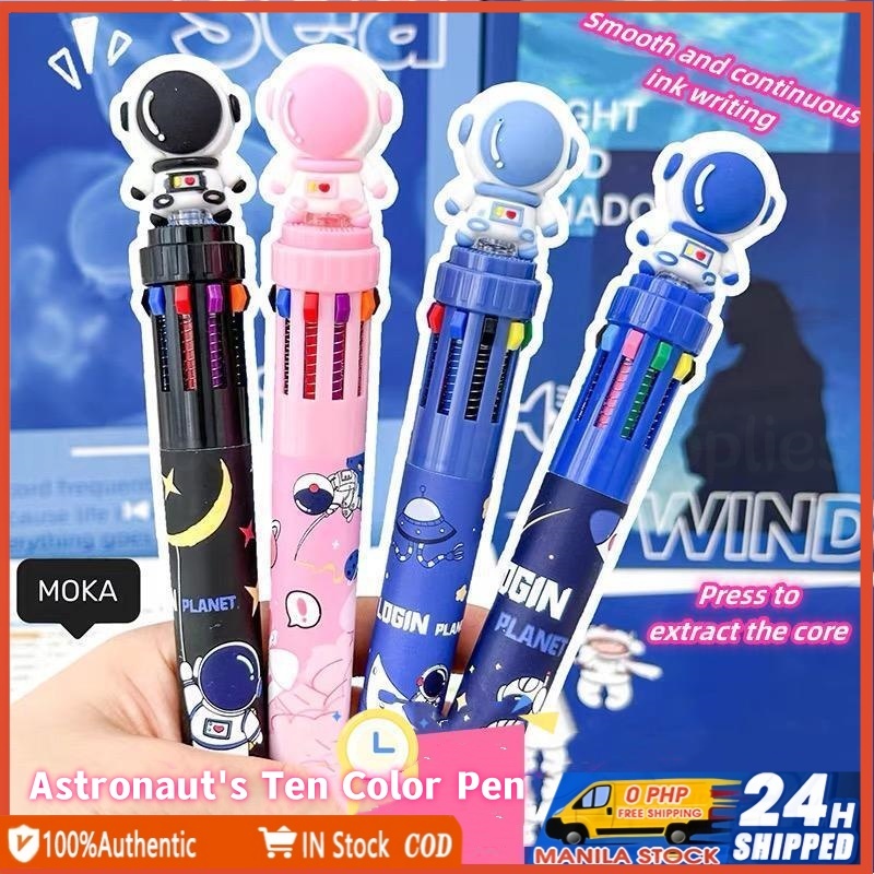 10 in 1 Colors Ballpoint Pen Cute Animal Multicolored Silicone Student ...