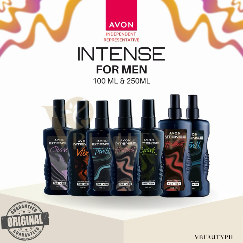 AVON Intense Fragrance Mist 100 mL or 250 mL Thrill Chase Vibe ...