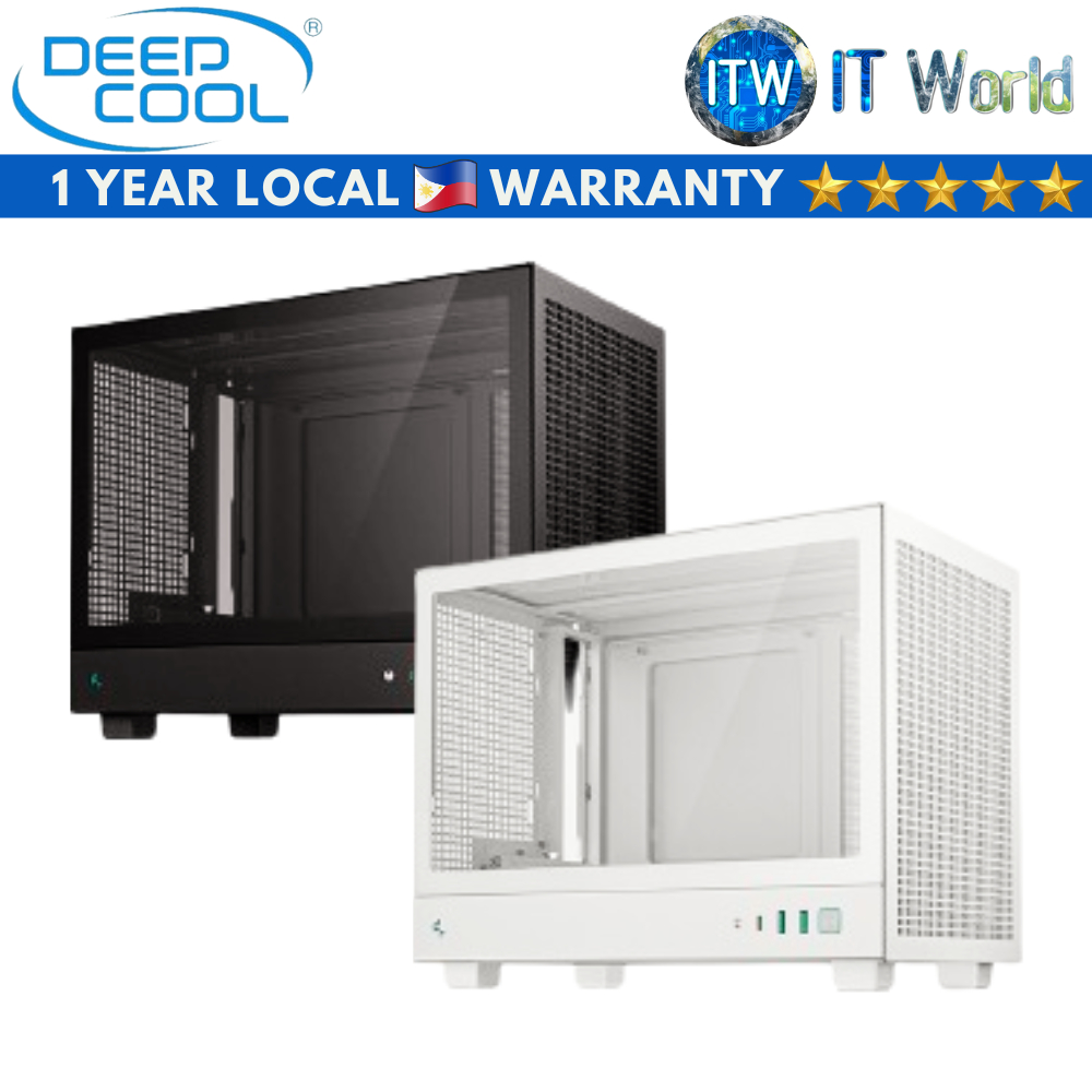 Deepcool Computer PC Case CH160 Portable High Airflow Mini-ITX Tempered ...