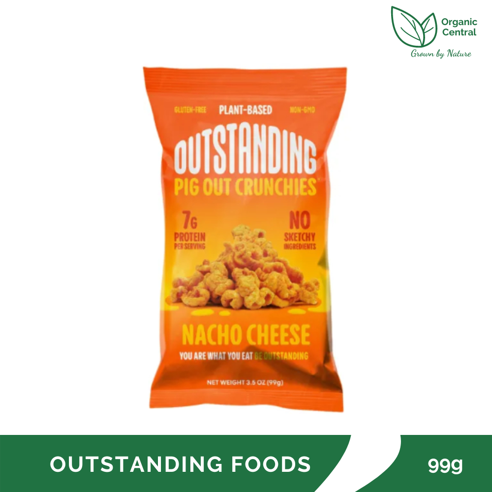 Outstanding Foods Pig Out Crunchies Nacho Cheese 99g | Shopee Philippines