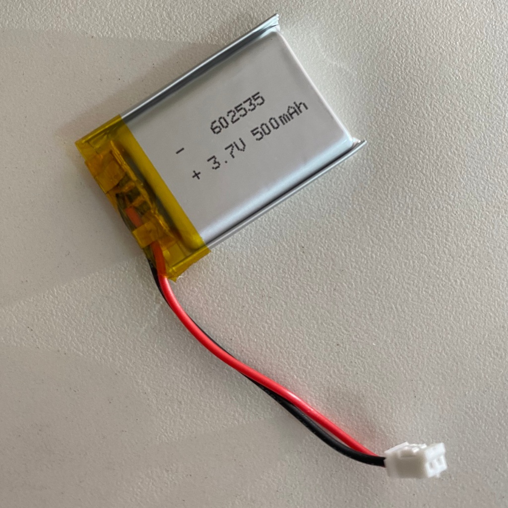 3.7V 500mAh 602535 Lithium Polymer Li-Po li ion Rechargeable Battery ...