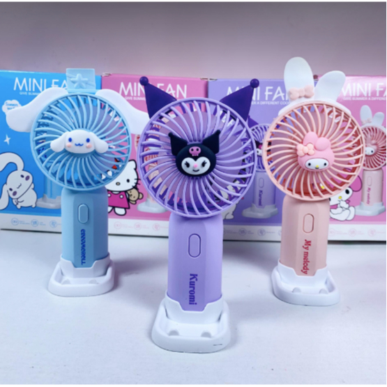 cinnamoroll kuromi melody hello kitty mini fan handheld desktop with ...