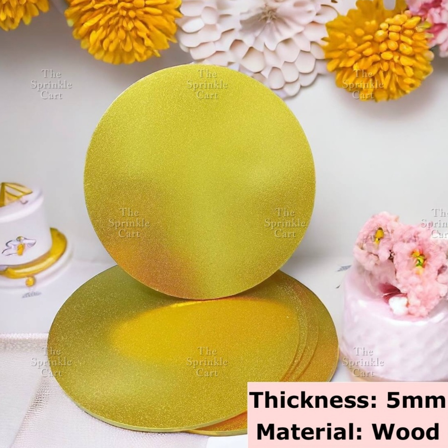 Cake Drum Corrugated 13mm Thickness / MDF Cake Board 5pcs/2pcs 5mm ...