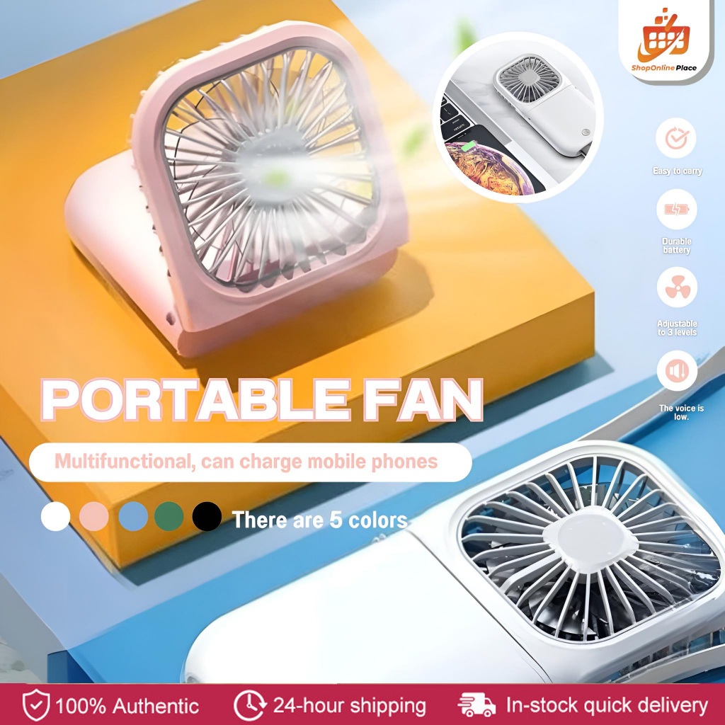 New mini portable hanging neck wind fan ultra-thin folding fan desktop ...