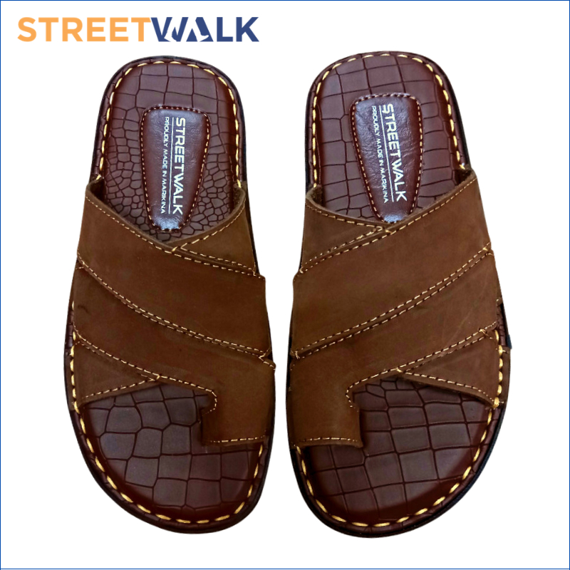 Streetwalk One Finger Style Leather Sandals for Men Marikina Made Balat ...