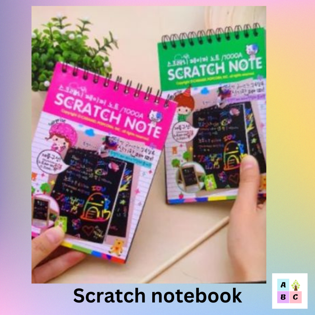 Scratch Art notebook children drawing educational early learner ...