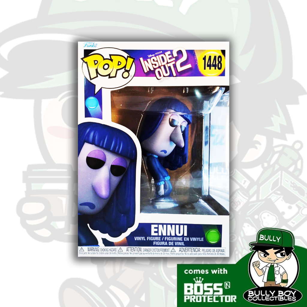 Funko POP! Disney Pixar: inside Out 2 - Ennui 1448 With Boss Protector ...