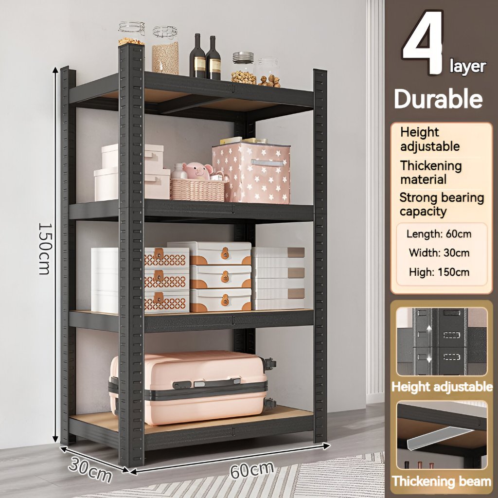 Steel Rack All Metal Boltless Rack Shelves Adjustable Height Rack ...