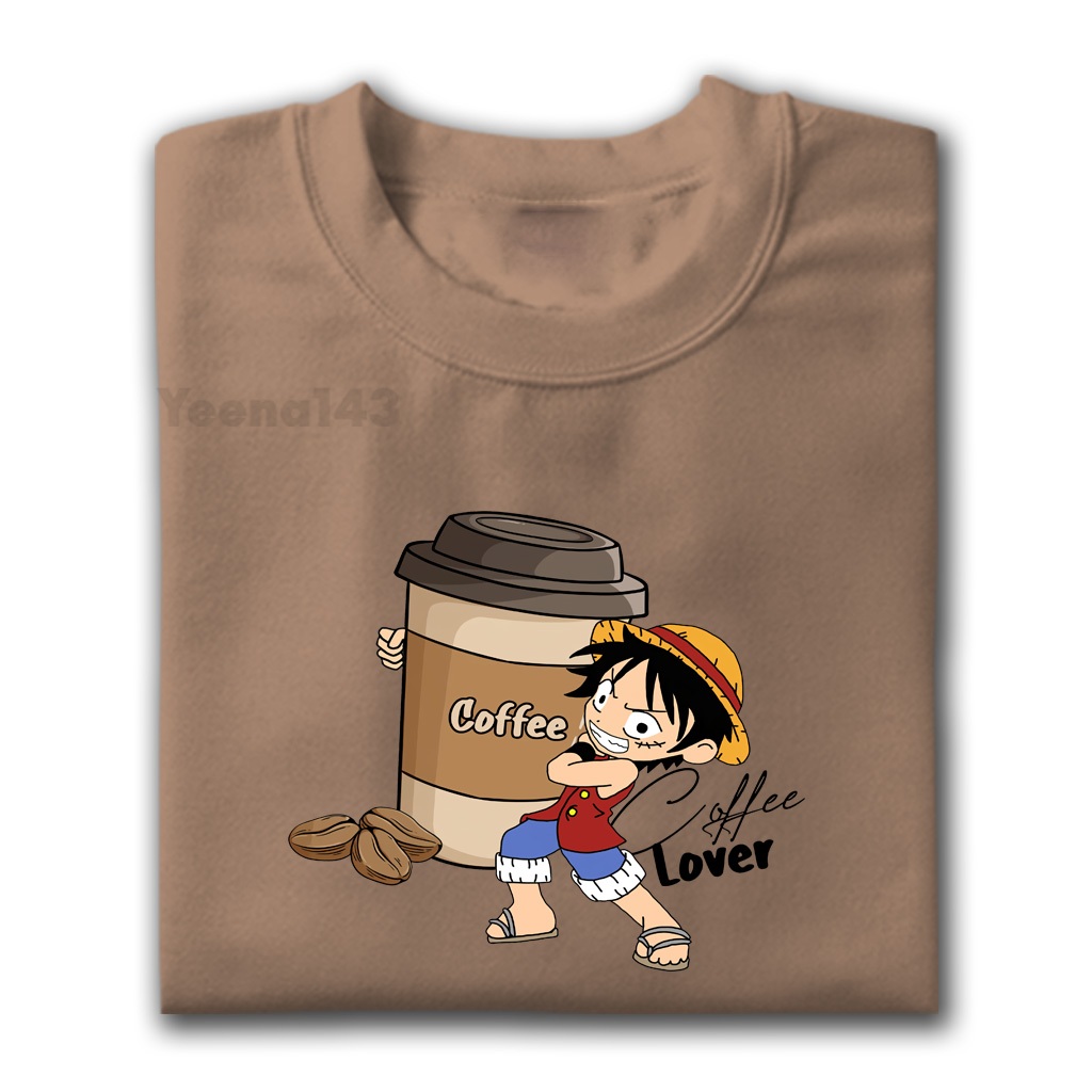 LUFFY COFFEE LOVER UNISEX TSHIRT TEES | Shopee Philippines