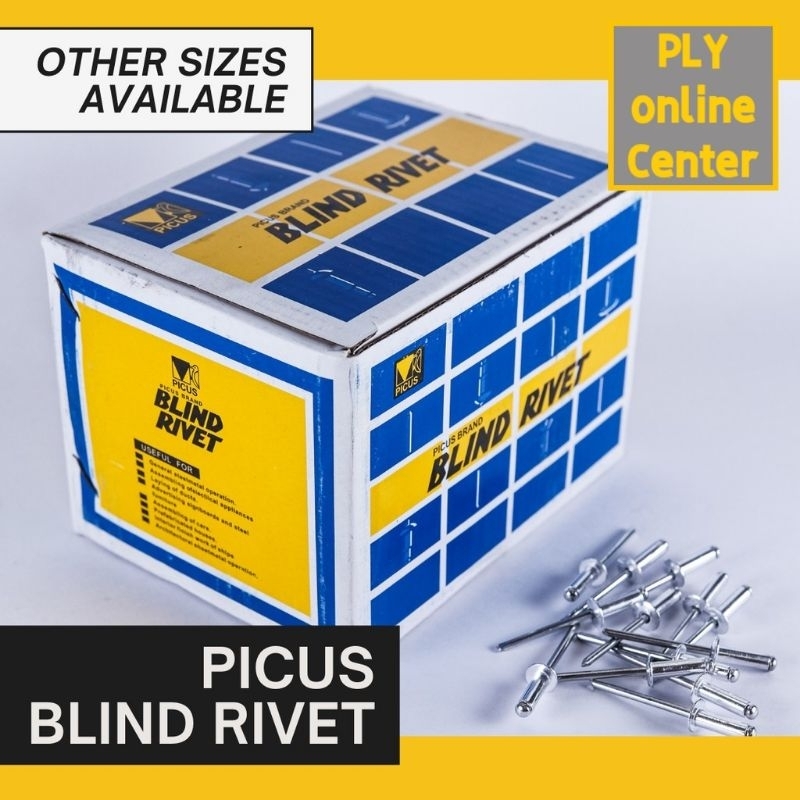 PICUS Blind Rivets Sliver 1/8x1/2 5/32x1/2 1/8x3/4 1/8x3/4 5/32x3/4 3 ...