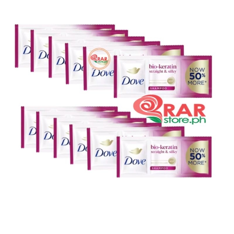 Dove SHAMPOO Bio keratin Shampoo 13.5 ml (12 sachet) | Shopee Philippines