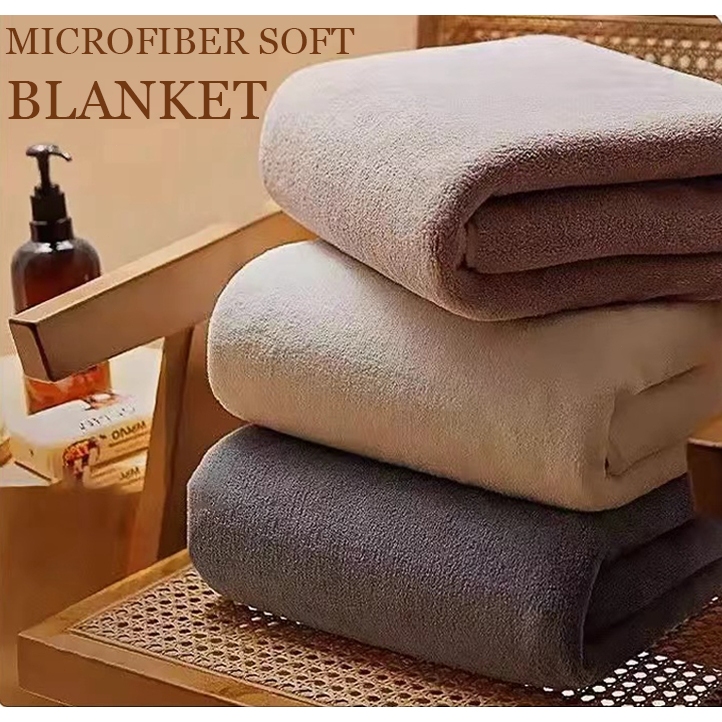 Plain Blanket Cotton Soft Kumot Cotton For Warm Microfiber Fleece Kumot ...