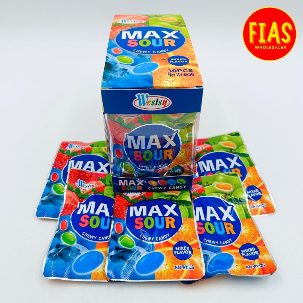 30 packs Max Sour Chewy Candy Mixed Fruit Flavor | Shopee Philippines