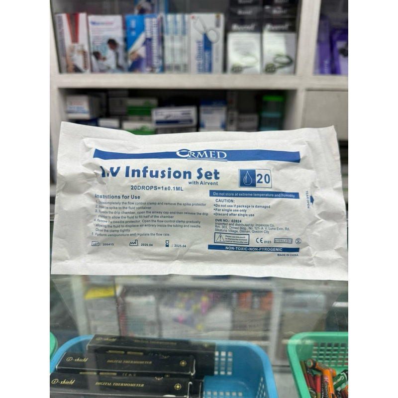 Medical IV Infusion Set Adult, Macroset 20 Drops (ADULT) - ORMED ...