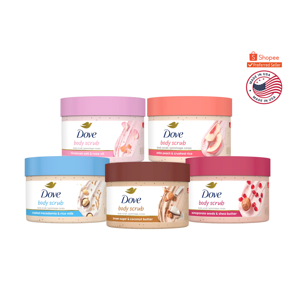 AUTHENTIC Dove Exfoliating Body Polish | Body Scrub 10.5oz | Shopee ...