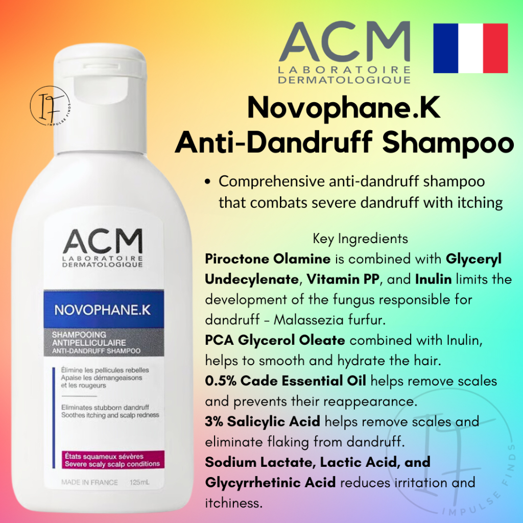 ACM Novophane.K Anti-Dandruff Shampoo 125ml | Shopee Philippines
