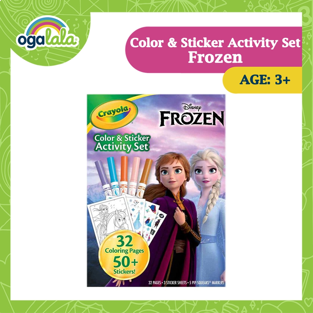 Crayola Color & Sticker Activity Sticker - Frozen | Shopee Philippines