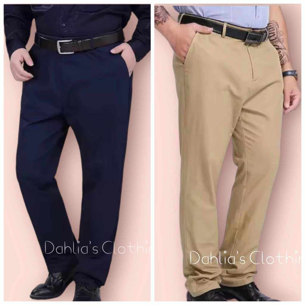 Straight Leg Slacks for Men School Uniform Pants Men Formal/Casual ...