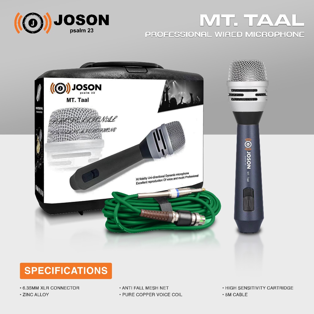 Joson MT.TAAL Professional Wired Microphone | Shopee Philippines