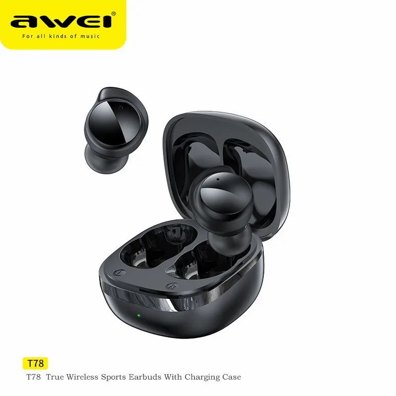 Awei T78 Bluetooth Earphone Mini True Wireless Earbuds With Microphone ...