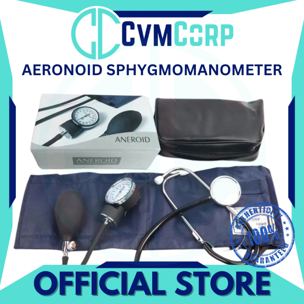 CVM-ANEROID SPHYGMOMANOMETER BLOOD PRESSURE MONITOR METER WITH ...