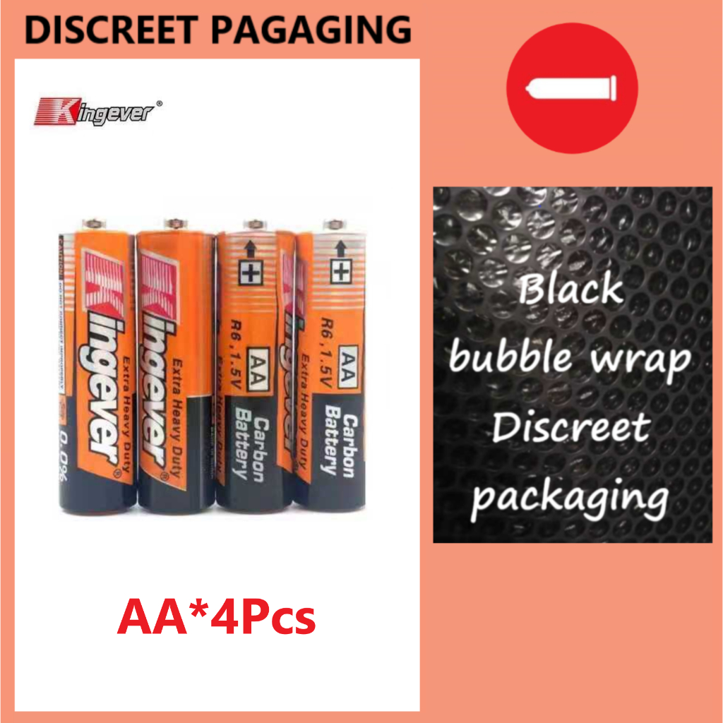 AA and AAA Kingever Battery R6, 1.5V Extra Heavy Duty 0.0% Mercury ...
