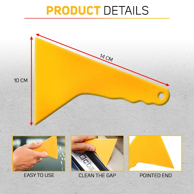 Squeegee and Triangular Film Scraper for Car Sticker Decal Application ...