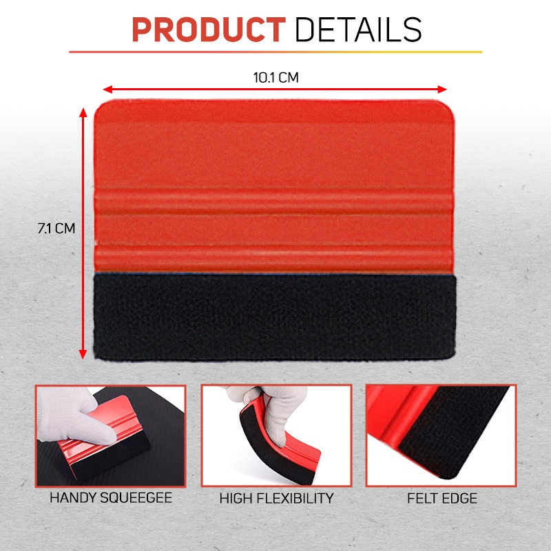 Squeegee and Triangular Film Scraper for Car Sticker Decal Application ...