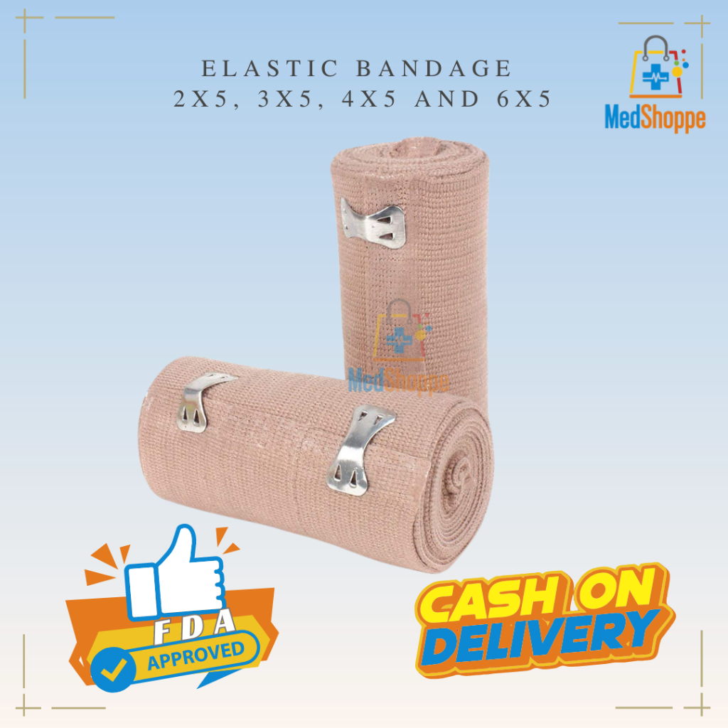 SURE-GUARD ELASTIC BANDAGE 2x5, 3x5, 4x5, 6x5 | Shopee Philippines