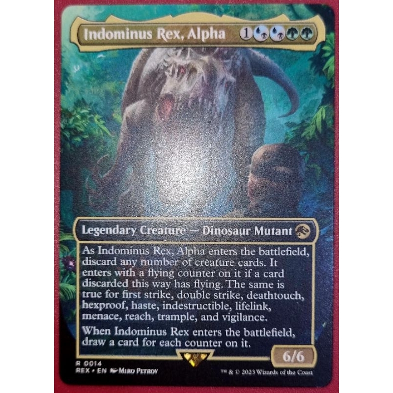 MTG Indominus Rex, Alpha REX (Borderless Nonfoil) | Shopee Philippines